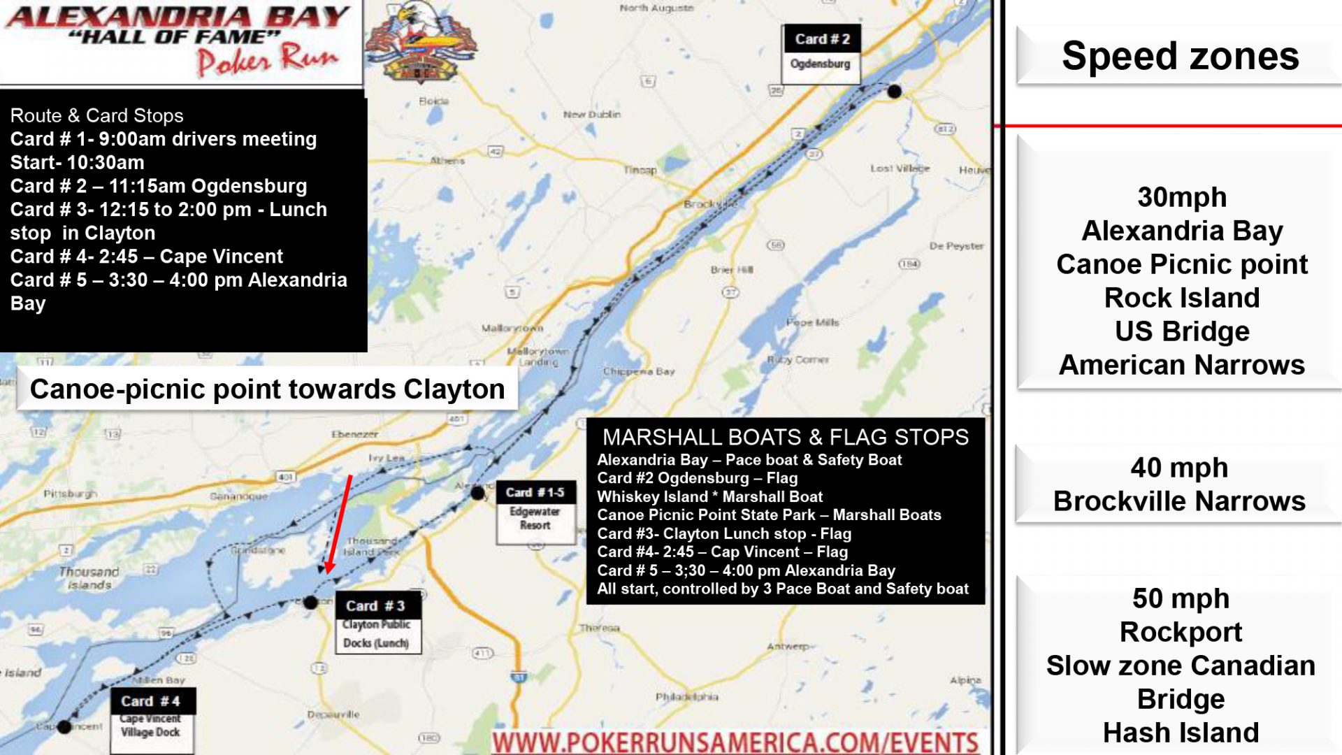 2021 1000 Islands - Alexandria Bay "Hall of Fame" Poker Run. - Poker ...